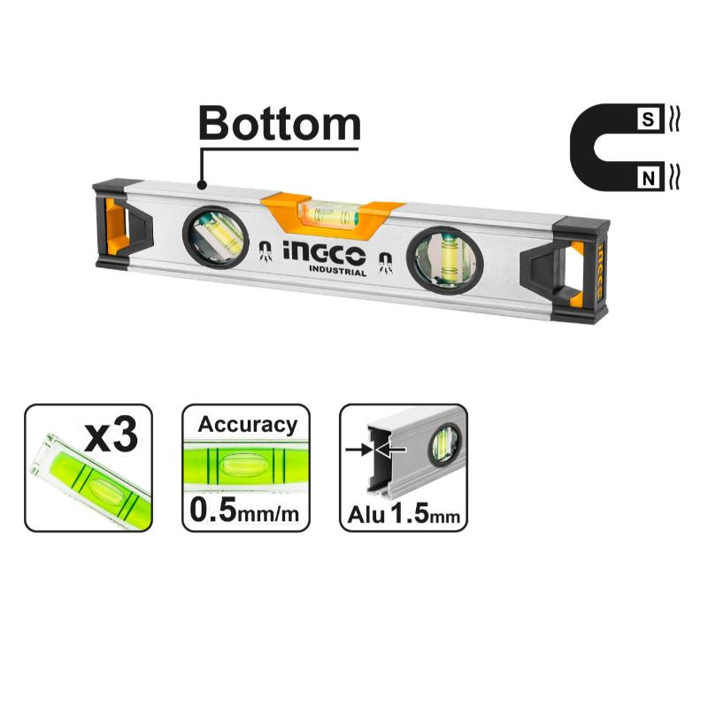 Ingco Levelling Spirit Level Magnetic 30Cm - Gimme Online