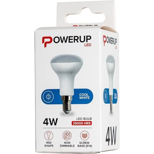 PowerUp LED Bulb – R50, 4W E14 Cool White | Gimme Online